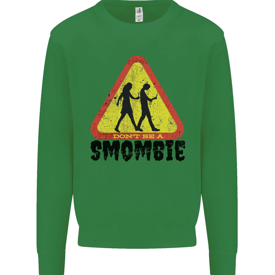 Smombie Antisocial Phone Smartphone Addict Mens Sweatshirt Jumper | eBay UK