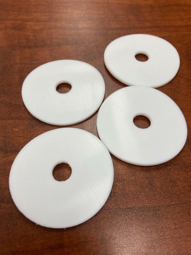 Teflon Washer Spacer 3-1/2" OD x 1/4" ID x 1/16" thick 4 Pack | eBay