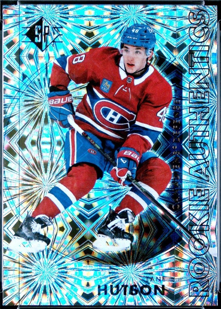 2024-25 Sp - Rookie Authentics Lane Hutson #128 Gold Patterned ...