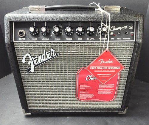 Fender Champion 20 20Watt Electric Guitar Amplifier Black Tested Works ...