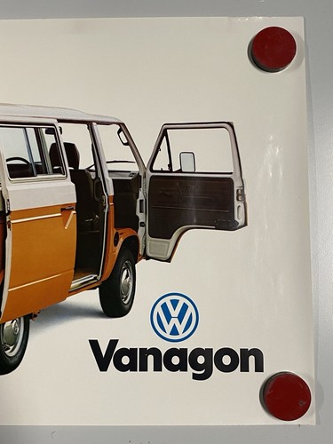 Extremely Rare Vintage Volkswagen Vanagon Poster Ad VW The Great ...