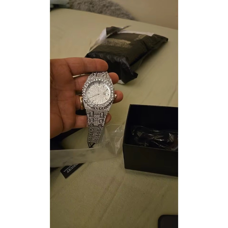 BRAND NEW 2025 Mens ICED OUT MOISSANITE/DIAMOND SIMULATED luxury Watch ...
