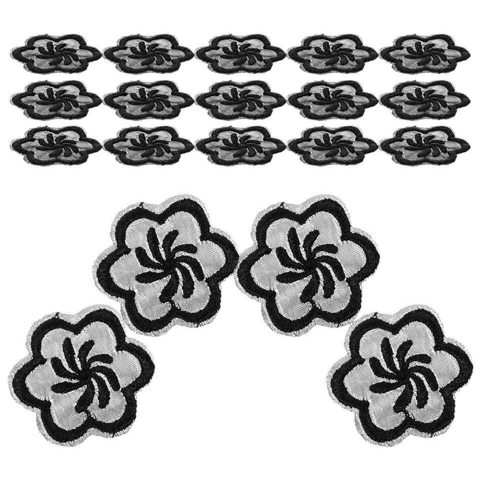 20 Pcs Multi-function Coat Patches Small Clothes Embroidery Flower for ...