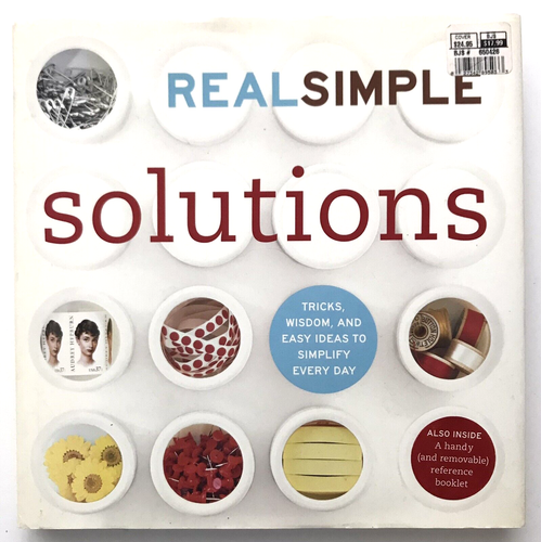 REAL SIMPLE SOLUTIONS Home Hacks CLEANING Cooking ORGANIZATION Guide HC DJ BOOK 9781932994124 | eBay