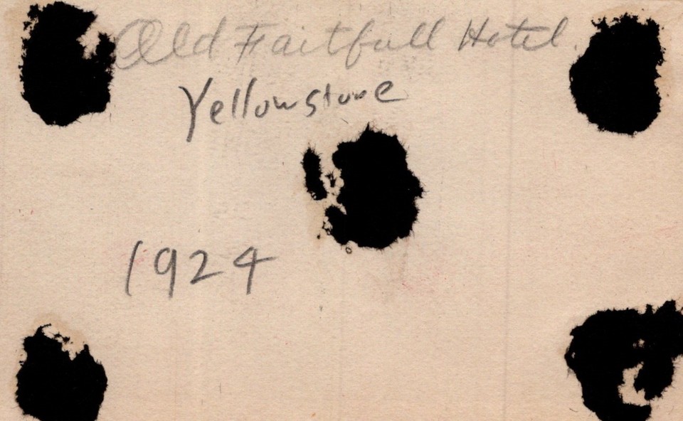 Antique 1924 Old Faithful Inn Yellowstone National Park RARE Original ...