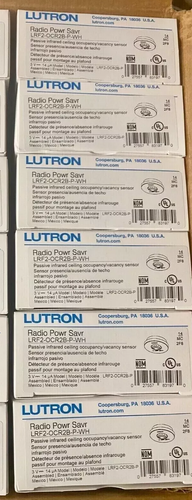 Lot of 6 Lutron LRF2-OCR2B-P-WH Occupancy Sensor Radio Powr Savr SHIPS ...