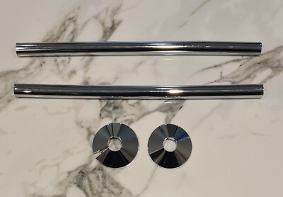 Radiator Pipe Covers & Collars - CHROME 15mm Pipe Shroud 300mm | eBay UK