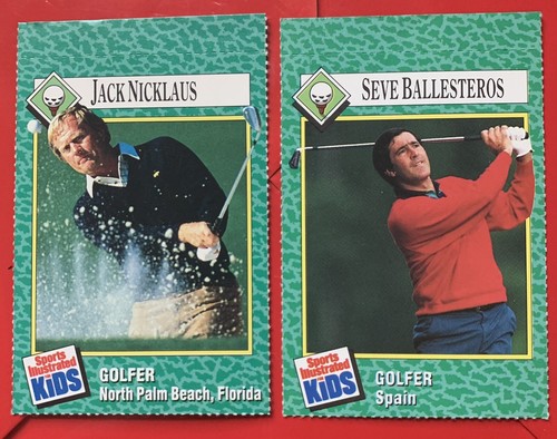 Sports Illustrated For Kids 1990 Jack Nicklaus#182 & Steve Ballesteros ...