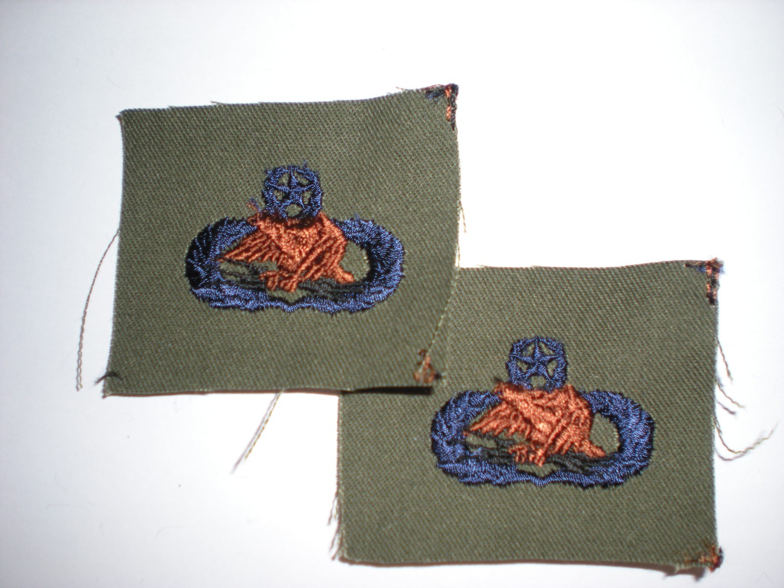 USAF COMMUNICATIONS MAINTENANCE 9 LEVEL BADGE - SUBDUED - OD TWILL - 2 ...