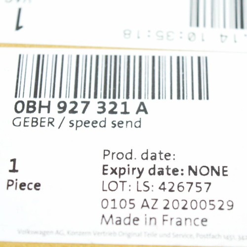 NEW AUDI Q3 8U SPEED SENSOR WITH TEMPERATURE SENSOR 0BH927321A OEM | eBay
