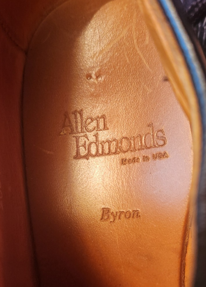 Allen Edmonds Byron Men's Size 9 A Cap Toe Oxfords Dress Shoes Black ...