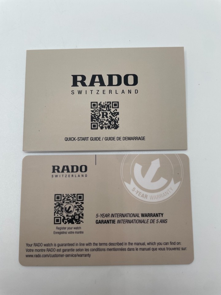 Rado Florence R48913153 Womens Black Dial Silver Gold Band Analog ...