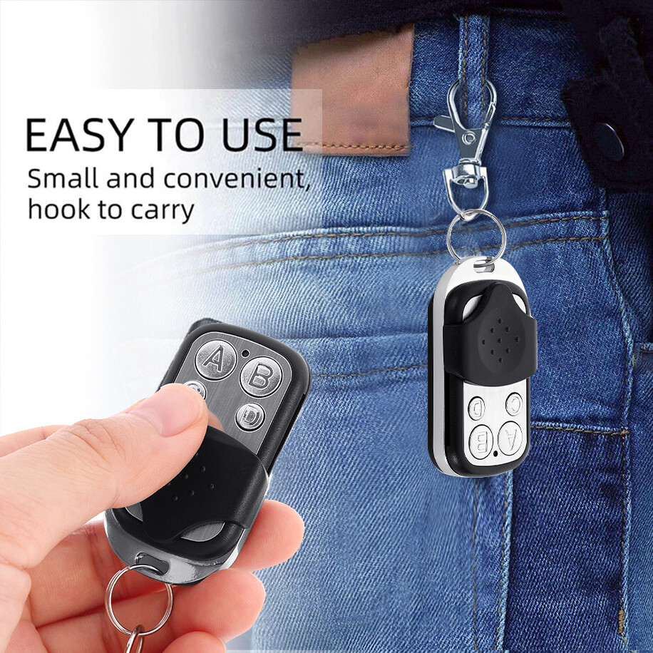 433mhz Universal Wireless Remote Control Cloning Key Fob Car Garage ...