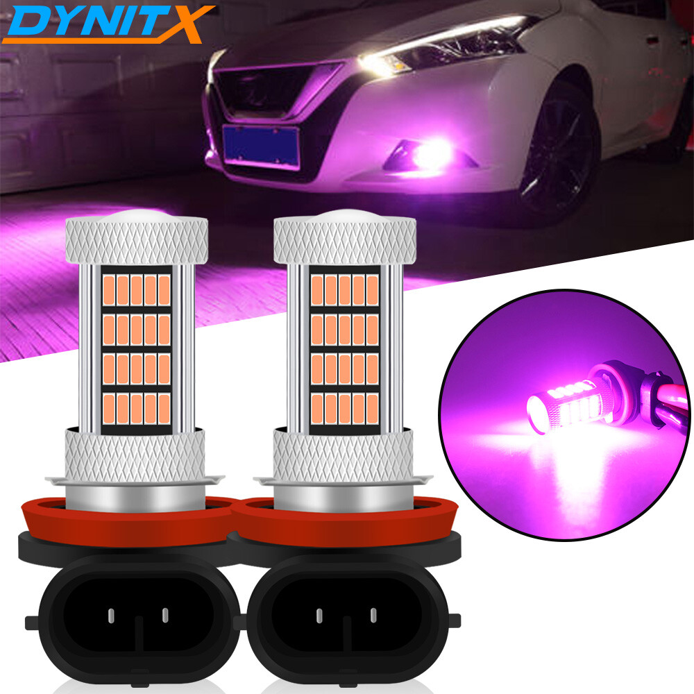 DYNITX Lighting 4014 92LED H1LL Pink Purple Fog Light Bulb Driving Lamp ...