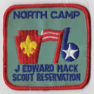 North Camp J Edward Mack Scout Reservation BSA Patch RED Bdr. [CA4233 ...