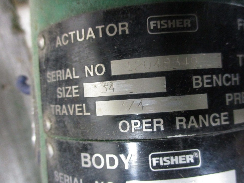 Fisher Diaphragm Control Valve w/ Positioner 667 / EZ Used | eBay