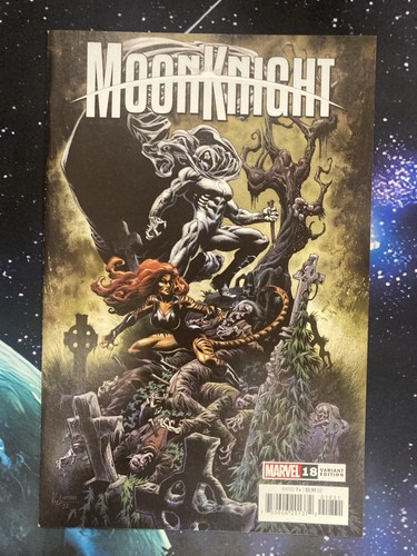 MOON KNIGHT #18 1:25 KYLE HOTZ MACKAY CAPPUCCIO VARIANT MARVEL COMIC ...