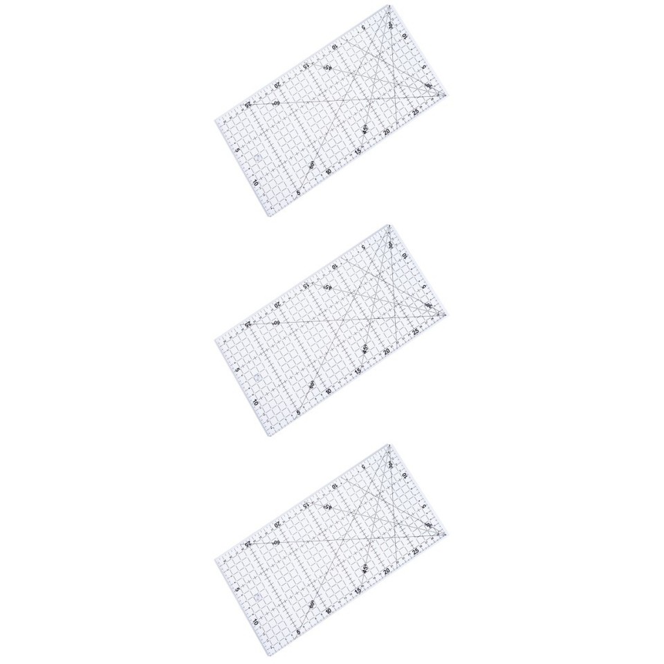 3 Pieces Dressmaking Ruler Quilting Square Pattern Maker Fashion ...