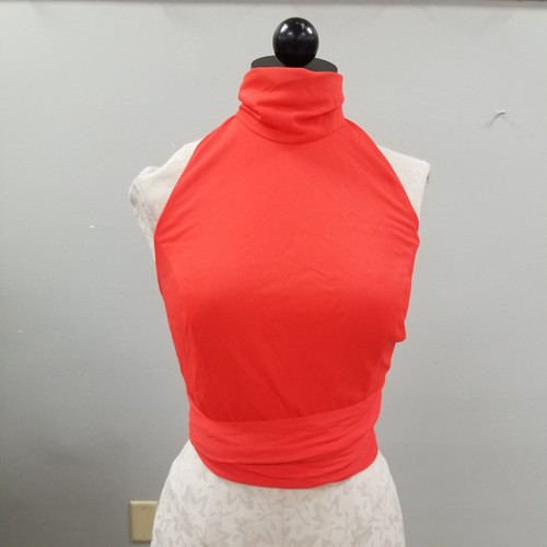 True Vintage 70s Malbe Halter Tie Back Crop Top Size 12 | eBay