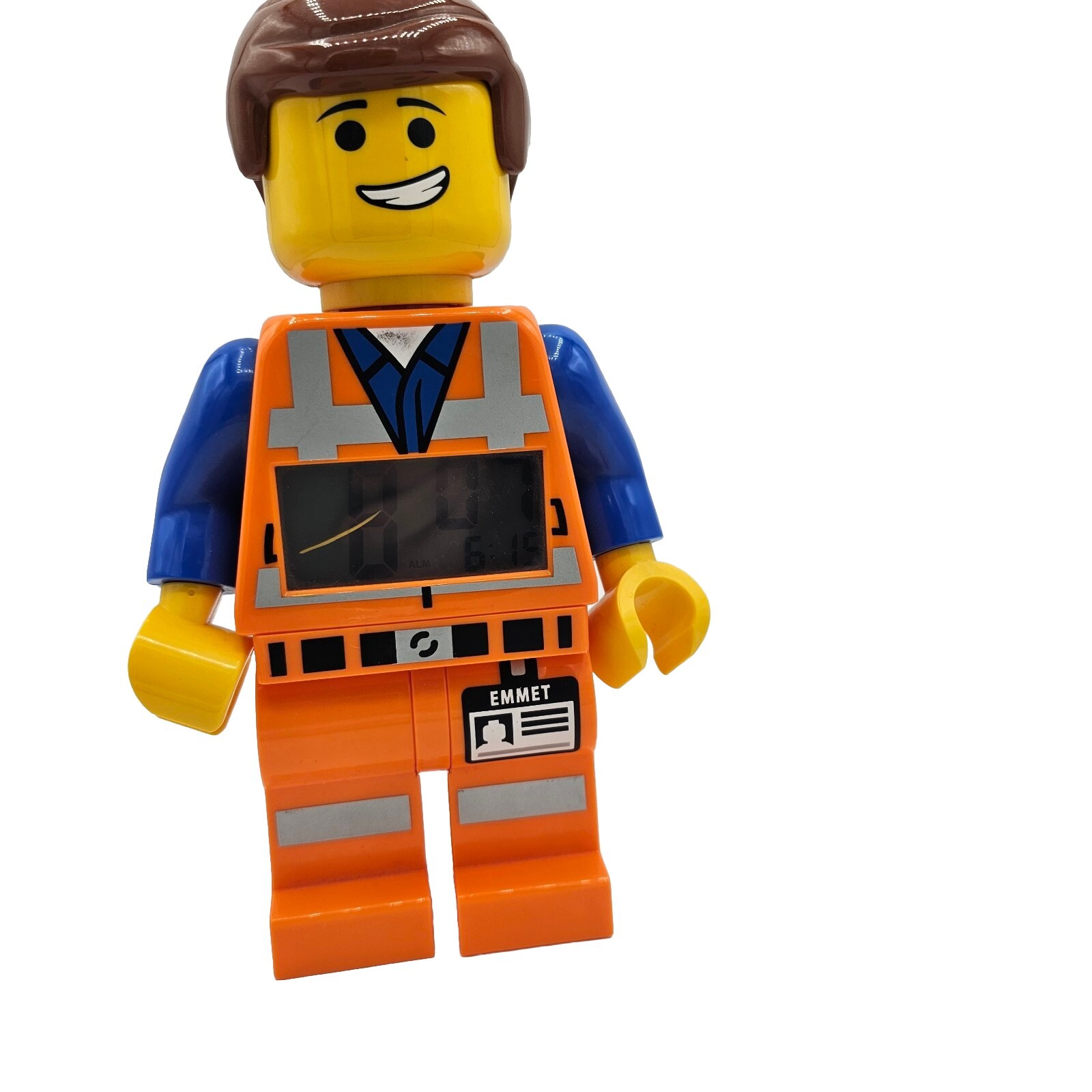 The Lego Movie EMMET Alarm Clock Minifigure Rare & Retired 2014 ...