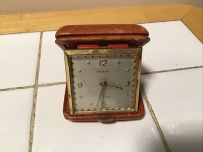 Vintage SEMCA 7 Jewels Travel Alarm Clock “ Works “ | eBay