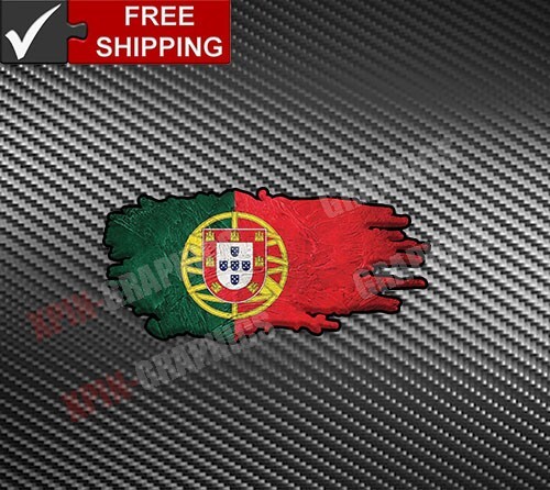 Portugal Country Portuguese Flag Vinyl Decal Bumper Sticker Car Truck ...