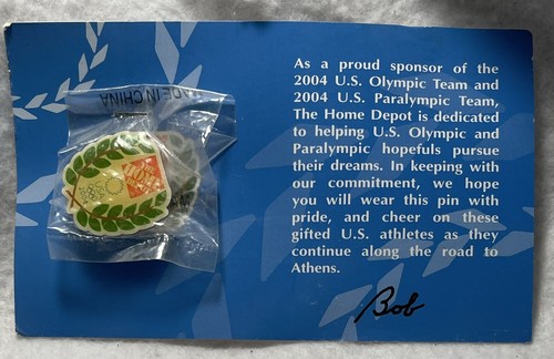New 2004 ATHENS OLYMPIC PIN HOME DEPOT PIN OFFICIAL SPONSOR PIN | eBay