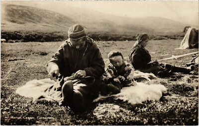 PC LAPPLAND LAPP ETHNIC TYPES LAPPER FINMARKEN REAL PHOTO POSTCARD ...