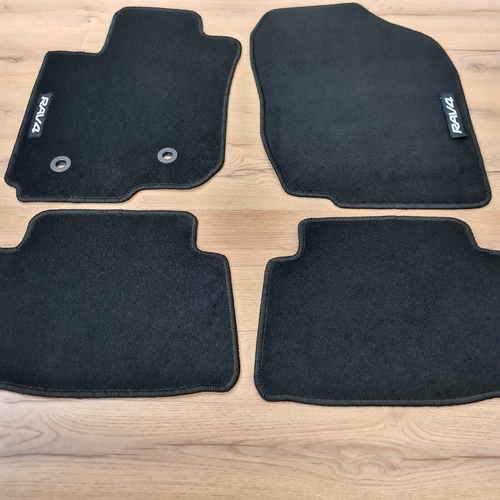 Car Floor Mats For Toyota RAV 4 2005 2012 Velour Carpet Black ...