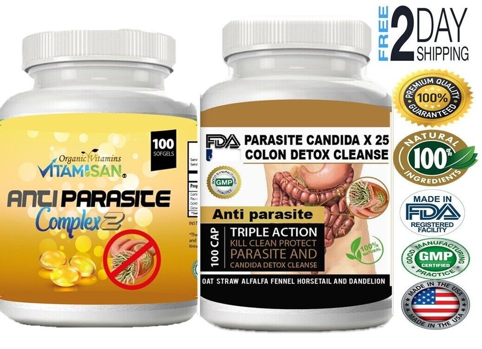 2X Natural Remove Parasite ANTI PARASITE HERBAL Body Cleanse DETOX ...