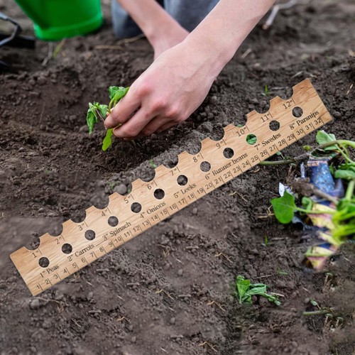 Wooden Plant Ruler Reusable Easy to Use Practical Spacer for Backyards ...