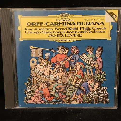 ORFF Carmina Burana - JAMES LEVINE & Chicago - DG CD SOLID SILVER 1985 ...