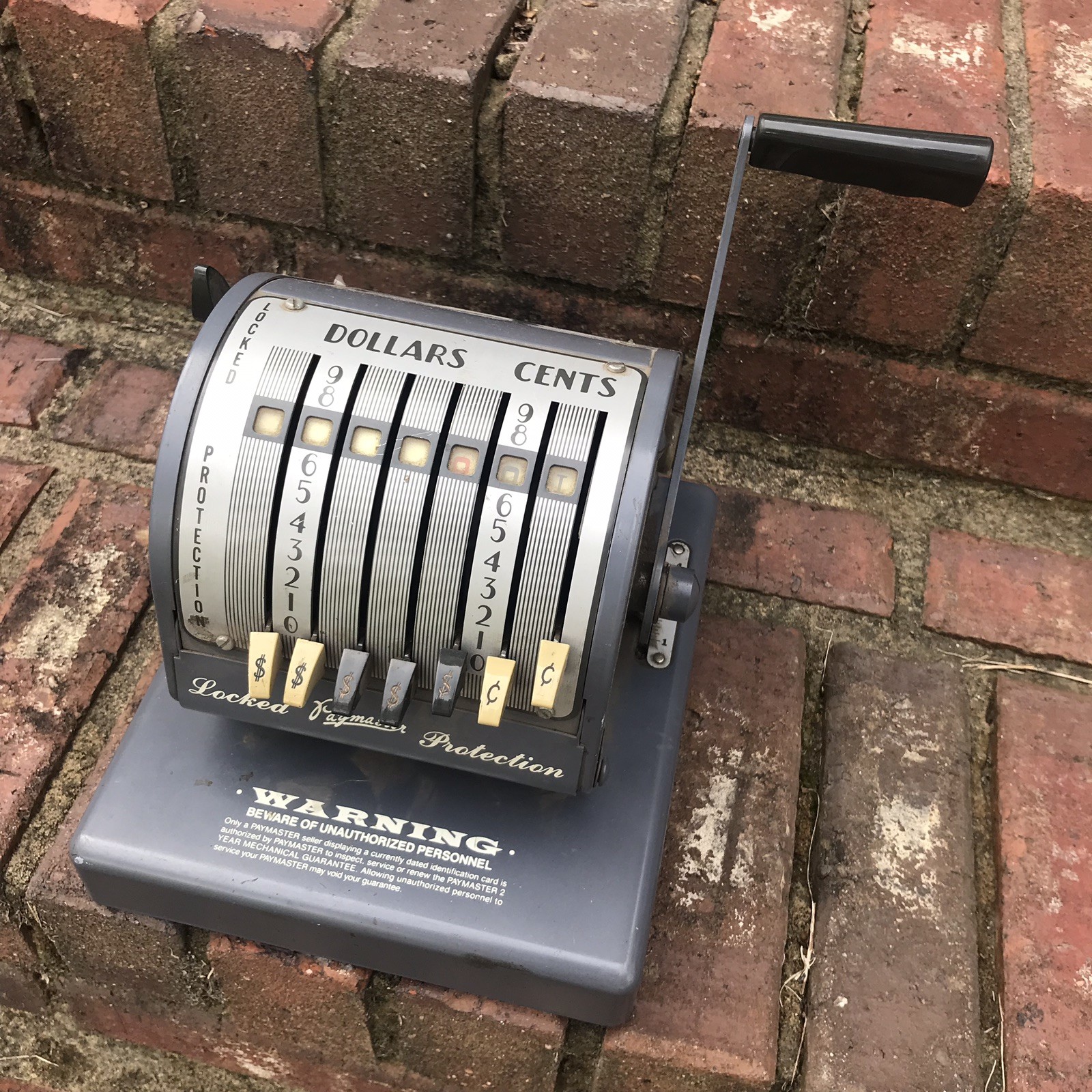 Paymaster Series X-550 Manual Check Writer Stamping NO COVER Or KEY As ...