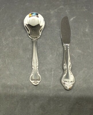 Lyon International QUEEN’S FANCY 18/8 Stainless Sugar Spoon & Butter ...