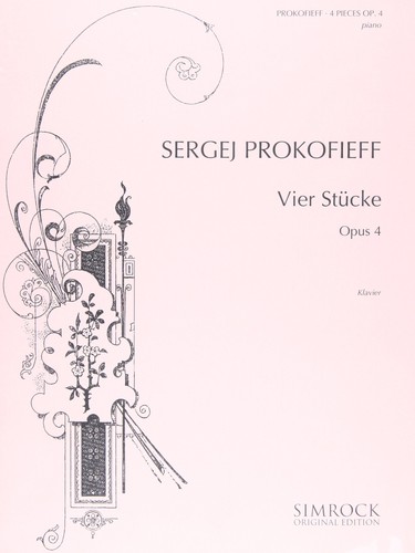 Prokofiev: Four Pieces for Piano Op.4/Richard Schauer | eBay