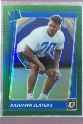 2021 Donruss Rashawn Slater Optic Rated Rookie Preview Green RC #P-332 ...