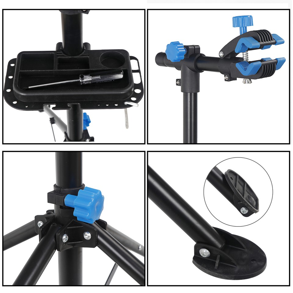 Bike Repair Stand Adjustable Height Foldable Bicycle Maintenance Rack ...