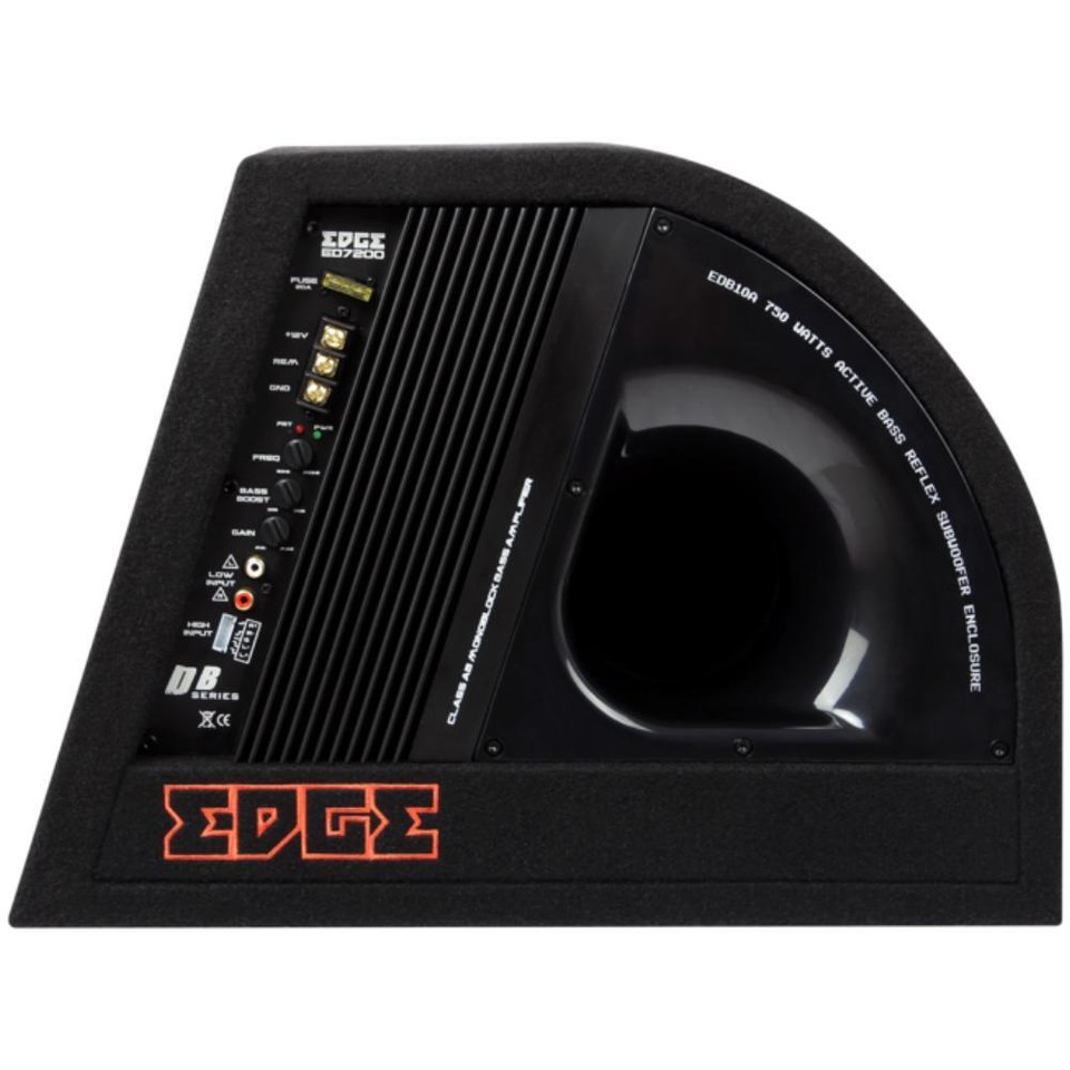 Edge 10 Inch Active Bass Box Sub Subwoofer Ported Enclosure EDB10A 250w ...