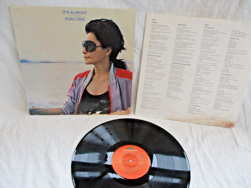 YOKO ONO, IT'S ALRIGHT (I SEE RAINBOWS),1982, ORIG LYRIC INNER SL, VG+ ...