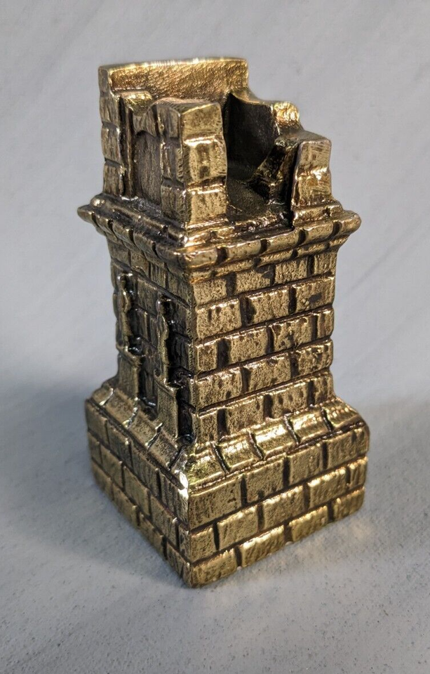 Unidentified Tower Fragment Metal Souvenir Building - 3-3/8" Tall | eBay