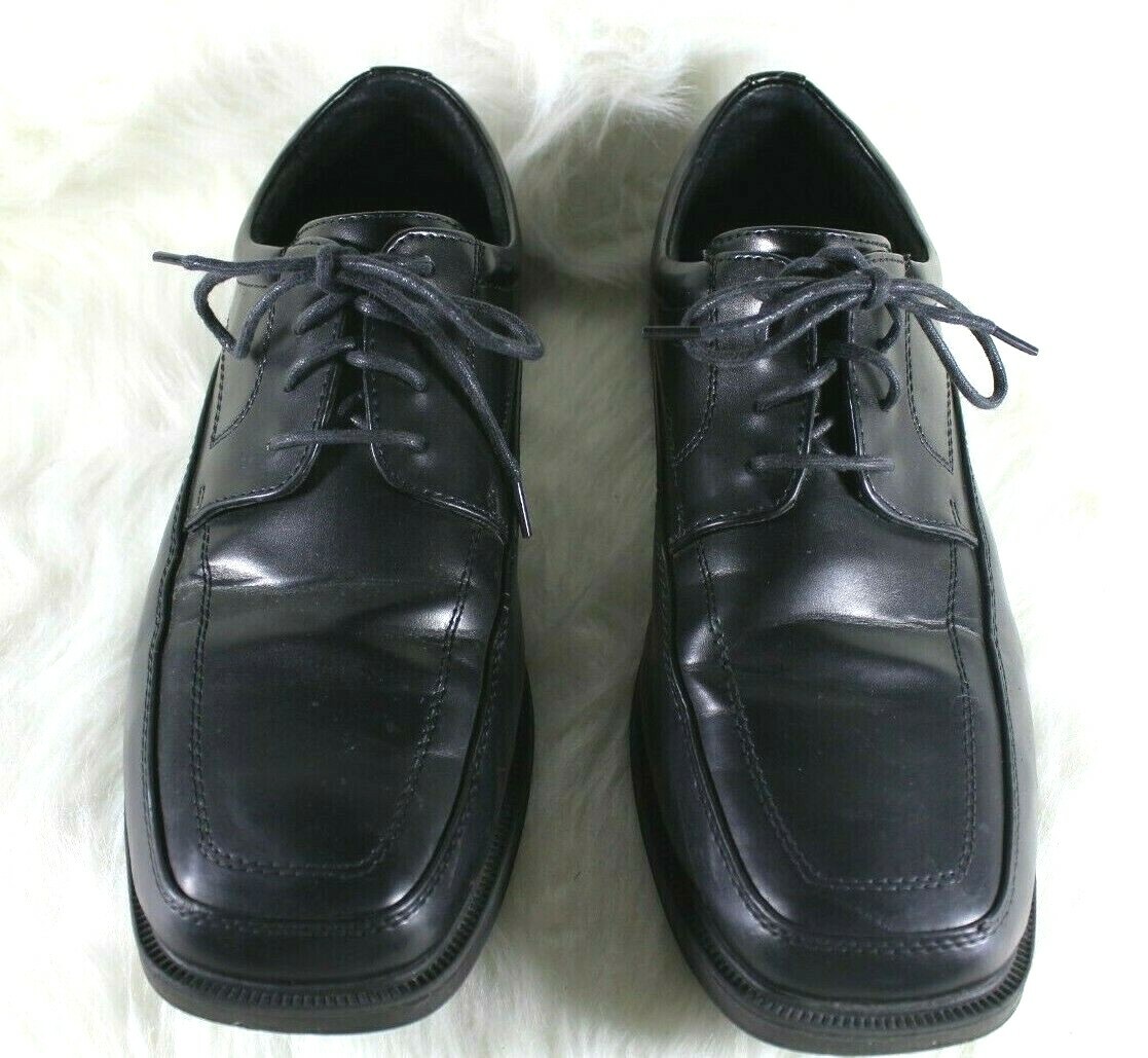 Dexter Comfort Men's Black Crosby Oxford Square Toe Lace up Dress Shoes ...