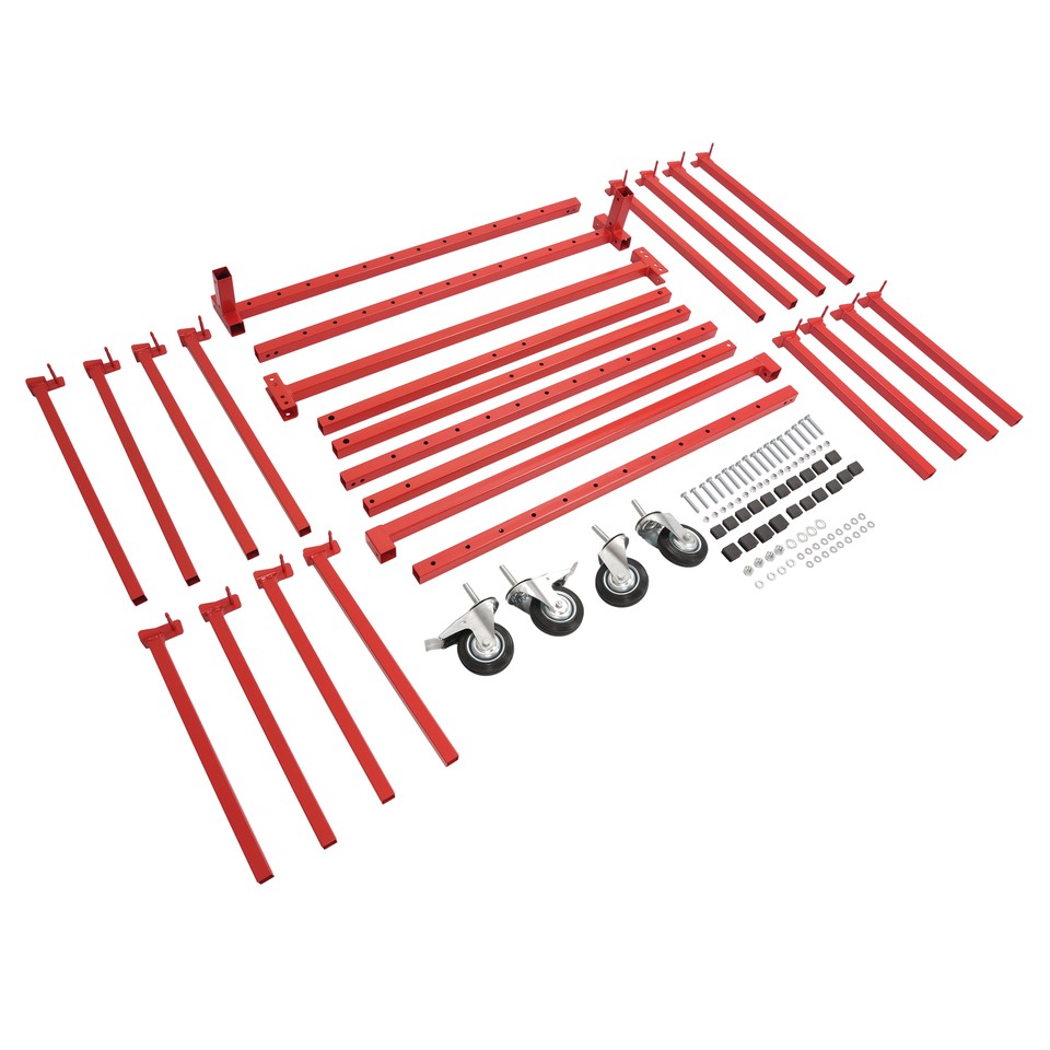 Mobile Bumper Storage Rack Auto Body Part Standing Shelf Adjustable ...