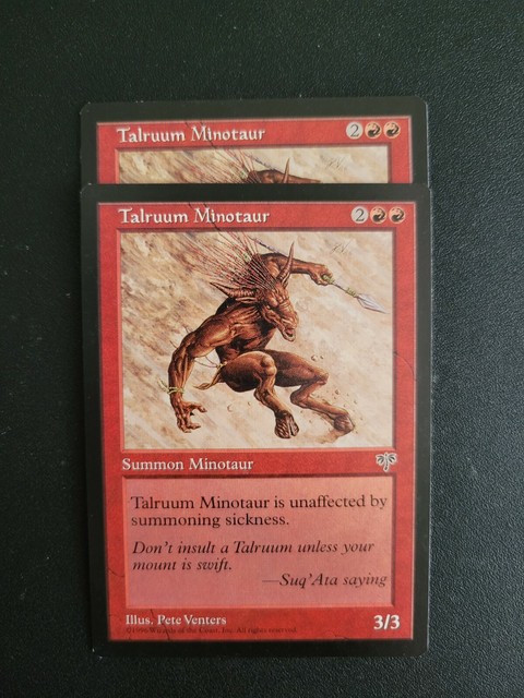 MTG Talruum Minotaur Mirage Regular Common for sale online | eBay