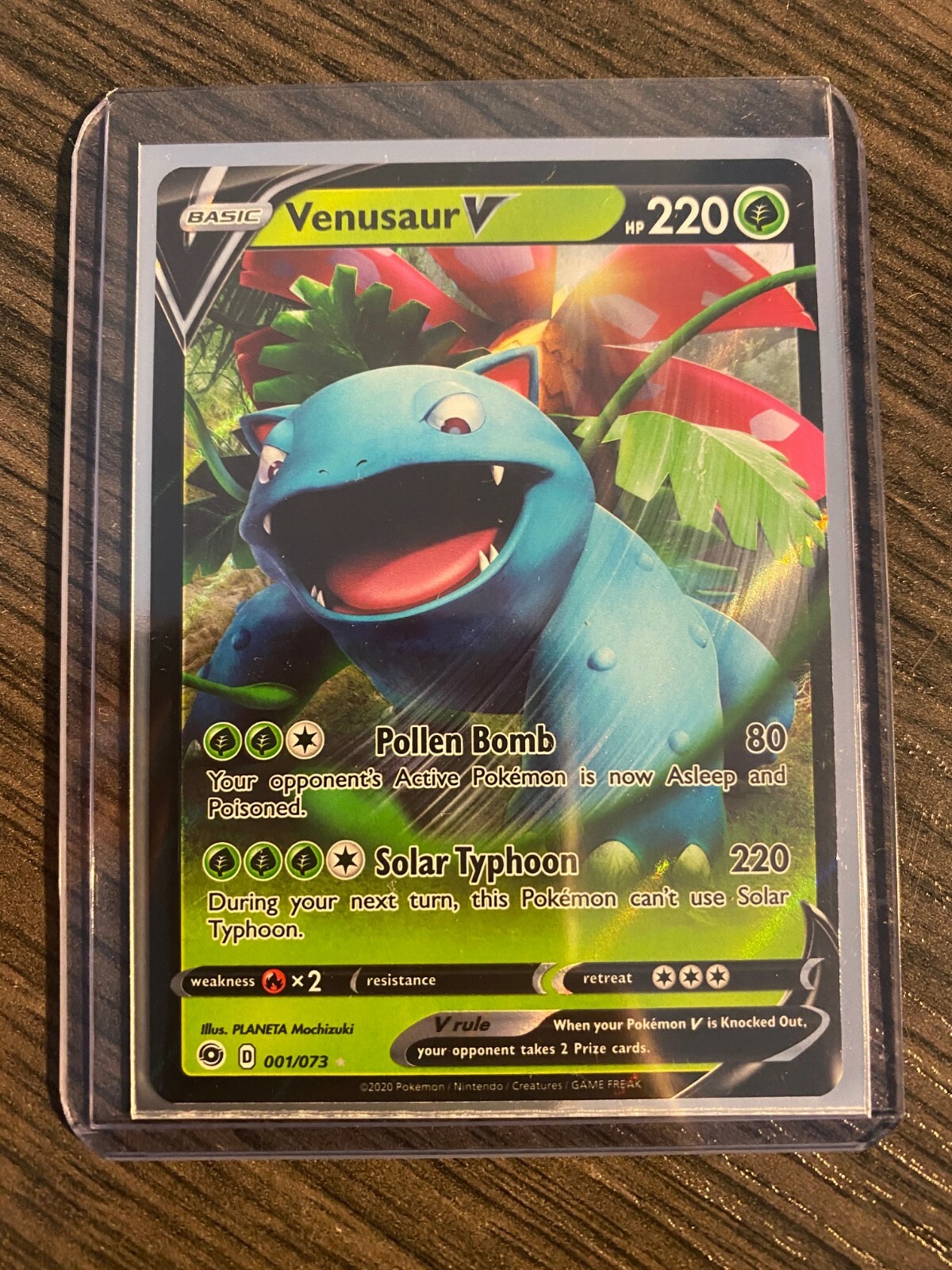 Venusaur V 001/073 NM/M MINT Champion's Path Full Art Ultra Rare Holo ...