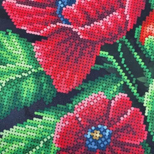 Bead Embroidery Kit Poppy DIY Craft Kit Bead Needlepoint t-1390 | eBay