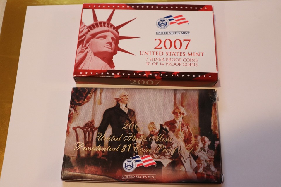 2005, 2006, 2007 Complete Silver Proof Sets and 2007Complete Proof Set ...