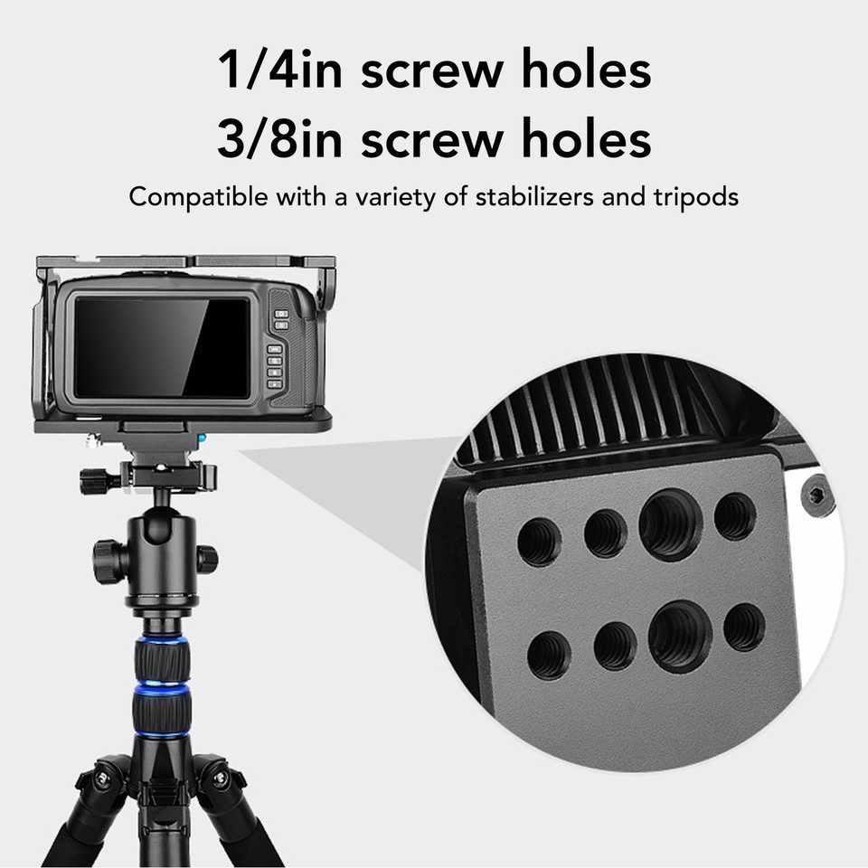 Aluminum Alloy Video Camera Cage Rig With Quick Release Cold Shoe ...