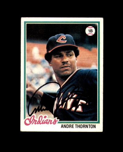 Andre Thornton Hand Signed 1978 Topps Cleveland Indians Autograph | eBay