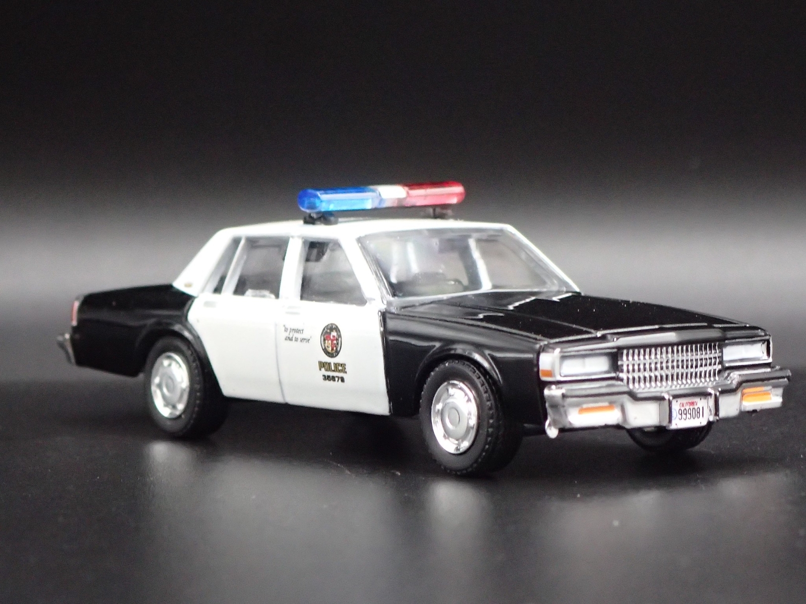 1987 87 CHEVY CHEVROLET CAPRICE LAPD, CA 1/64 SCALE DIORAMA DIECAST ...