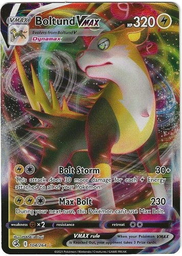 2021 Pokémon Sword & Shield Fusion Strike - #104 Rare Holo VMAX ...